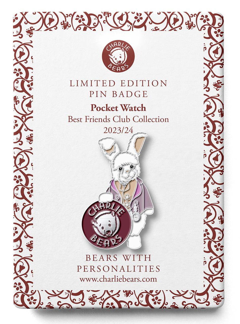 Pin Badge Pocket Watch - Official Charlie Bears